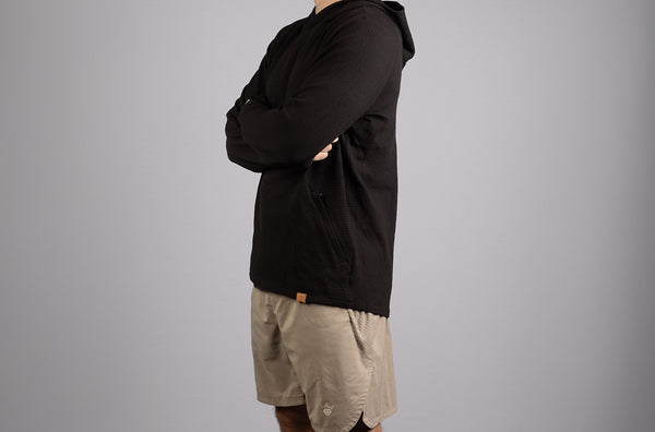 Torque x Royalty - Waffle Hoodie - Black - Torque Fitness