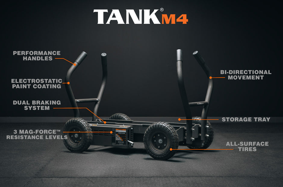 TANK M4 Push Sled | All-Surface Magnetic Resistance Sled - Torque Fitness
