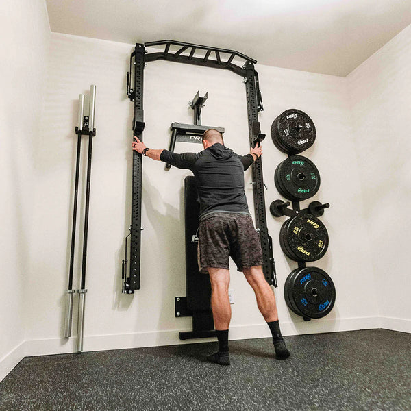 PRx Profile® PRO Squat Rack with Multi-grip Bar (89") - Torque Fitness