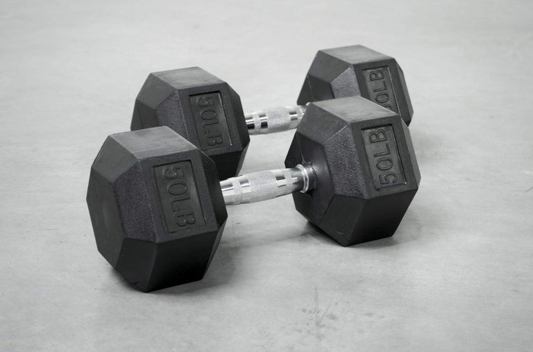 Rubber Hexagon Dumbbell - Torque Fitness
