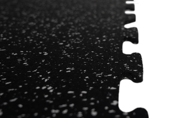 Ecore Athletic 23"x 23" 10% Gray Fleck Interlocking Rubber Tiles ...