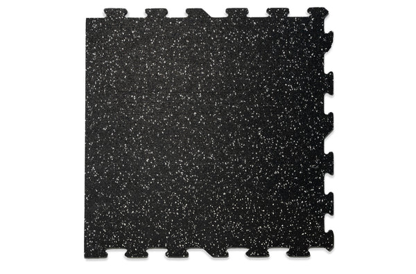 Ecore Athletic 23"x 23" 10% Gray Fleck Interlocking Rubber Tiles ...