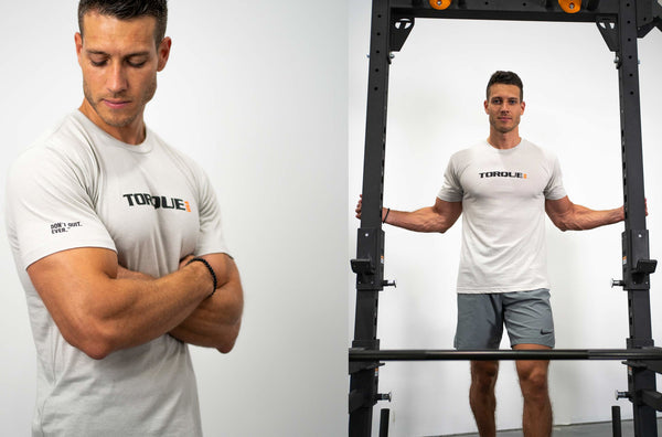 Torque Gym T-Shirt - Silver - Torque Fitness