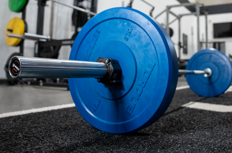 7' USA Bright Zinc Olympic Barbell - Torque Fitness